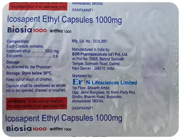 Vascepa (Icosapent Ethyl) Capsule – Silk Pharmacy