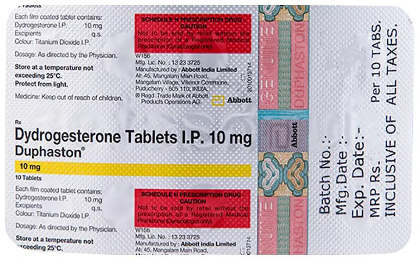 Duphaston (Dydrogesterone) Tablet – Silk Pharmacy