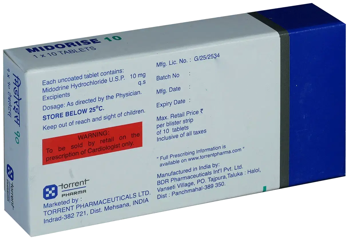 Proamatine (Midodrine) Tablet – Silk Pharmacy