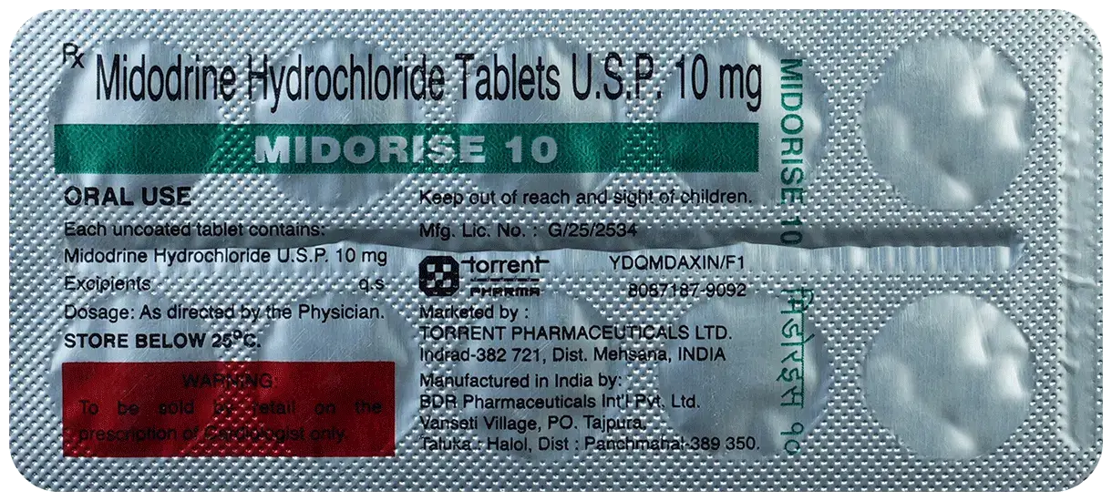 Proamatine (Midodrine) Tablet – Silk Pharmacy