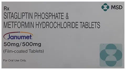 Janumet (Metformin + Sitagliptin) Tablet – Silk Pharmacy